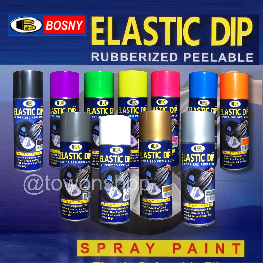 BOSNY ELASTIC DIP สเปรย์สีลอกได้ สีเปรย์ลอกได้ บอสนี่ สีสเปรย์ยางพ่น ...