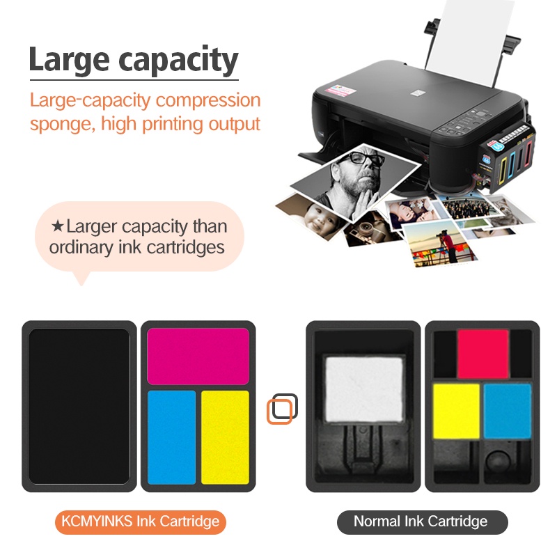 KMCYinks Compatible 123XL Black Ink Cartridge Replacement for HP 123 XL ...