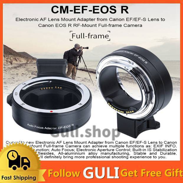 Commlite Auto Focus Lens Mount Adapter Ring for Canon EF/EF-S Lens to ...