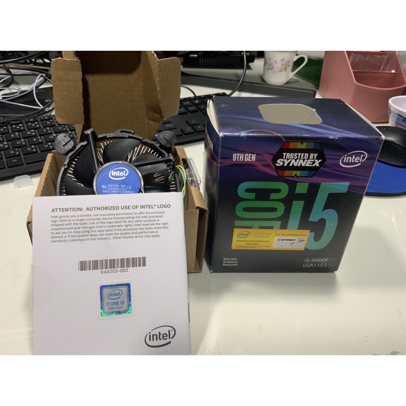 กล่อง i5-9400f พร้อมพัดลม และคู่มือ | Shopee Thailand