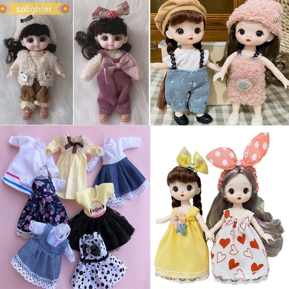 Solighter ชุดเสื้อผ้าตุ๊กตาแฟชั่น สําหรับ Ob11 Gsc 112Bjd Molly Body Obitsu 11 Ob11 20 แบบ 1617 ...