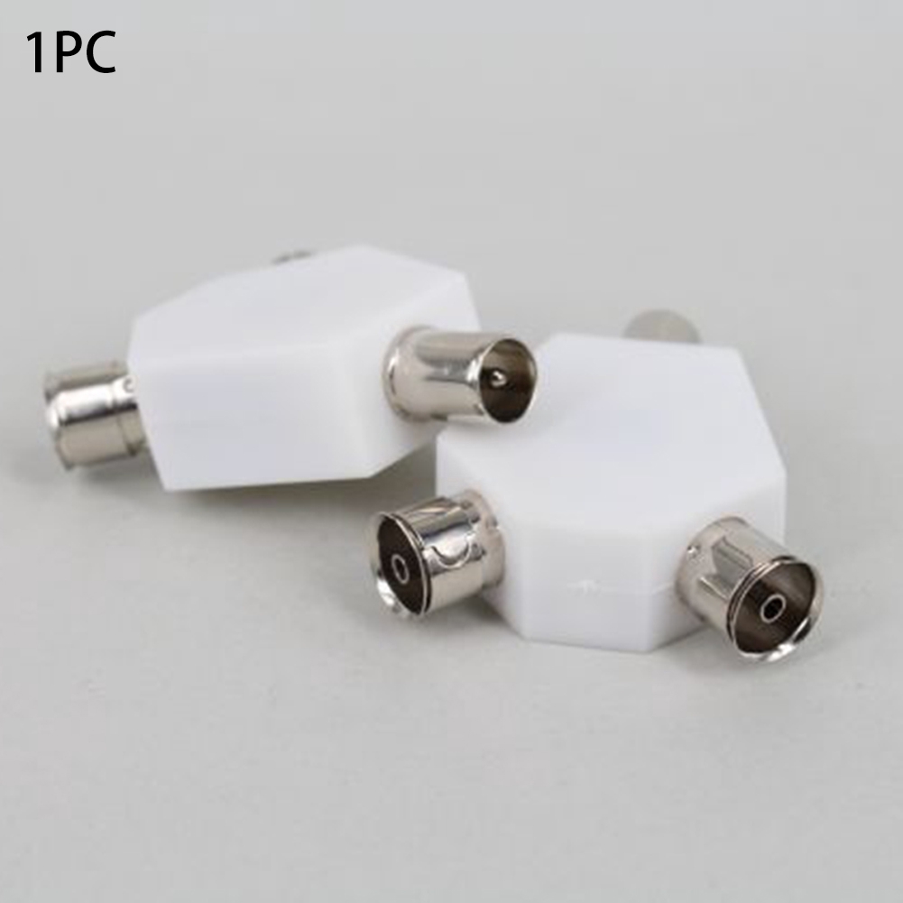 อะแดปเตอร์ TV Aerial 3 Way Splitter Male to Female Connector Coaxial RF ...