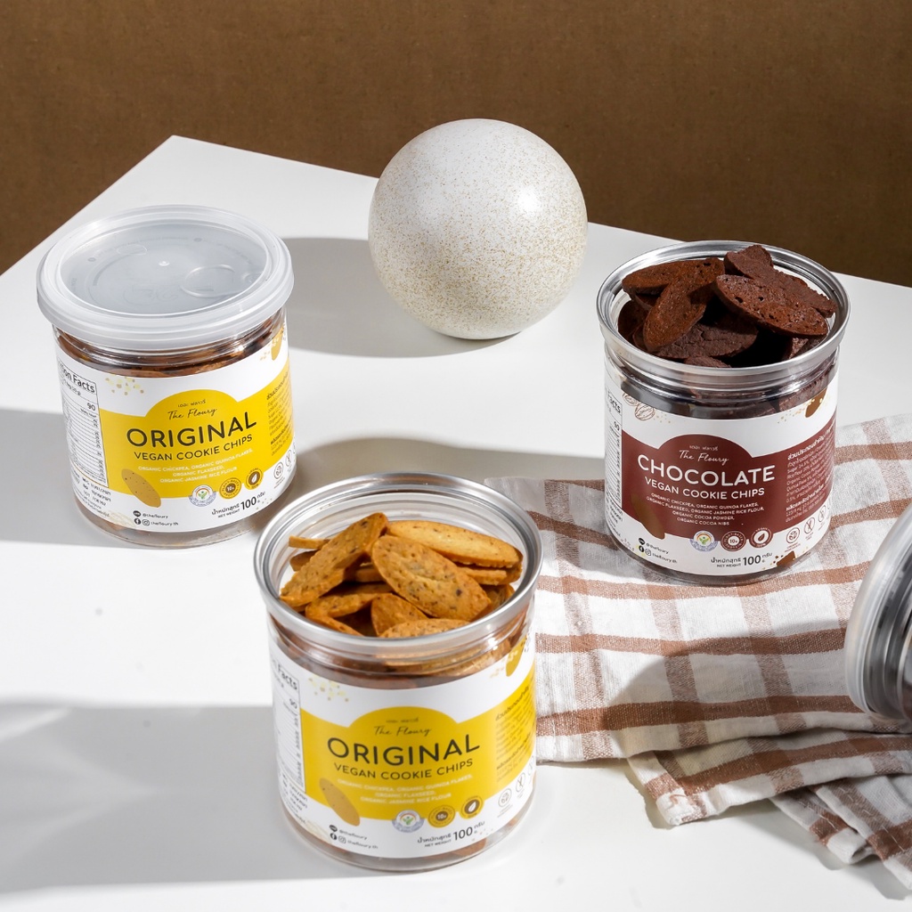 The Floury คุ้กกี้ธัญพืชช็อกโกแลต วีแกน เจ ไม่มีเนย ไม่มีไขมันทรานส์ ...