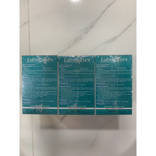 Lubric Eyes ลูบริคอายส์ น้ำตาเทียม บรรเทาอาการแสบตา ระคายเคือง ตาแห้ง ...