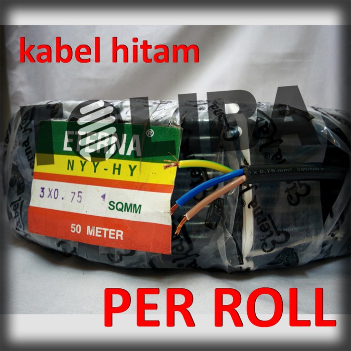 สายเคเบิ้ลเชื่อมต่อ Eterna Nyhy 3x0.75 3x0.75 3 / 50 เมตร 50 เมตร 50 ...