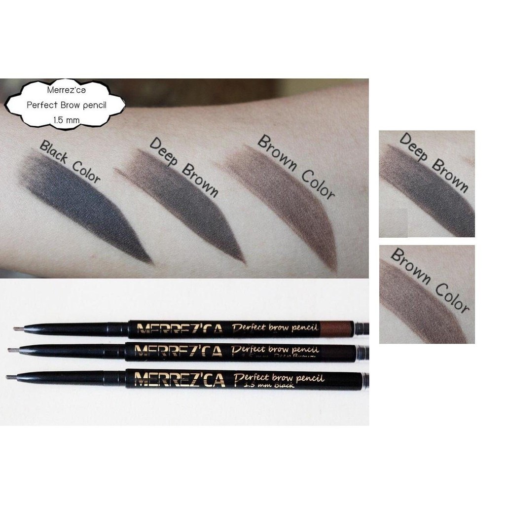 merrezca สอเขียนคิ้ว Merrezca Perfect Brow Pencil 1.5mm เมอร์เรซกา เพอร ...