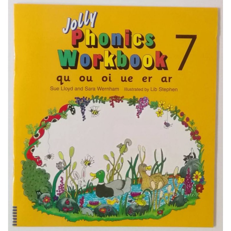 Jolly phonics workbook #7 Group 7 - qu, ou, oi, ue, er, ar | Shopee ...