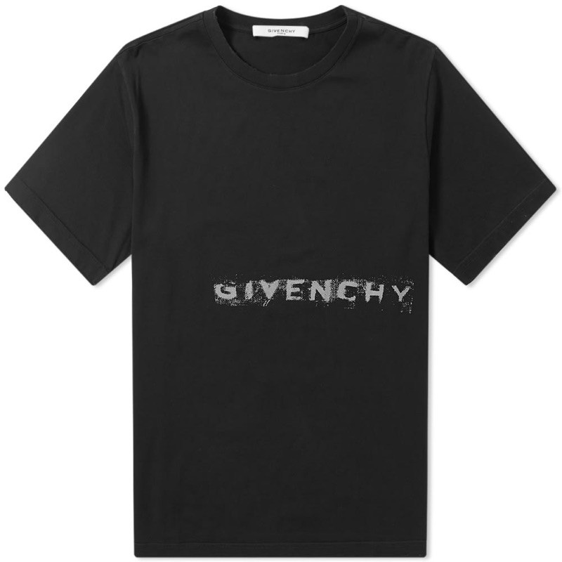 New Givenchy Black Faded Logo Tee - zeacret - ThaiPick