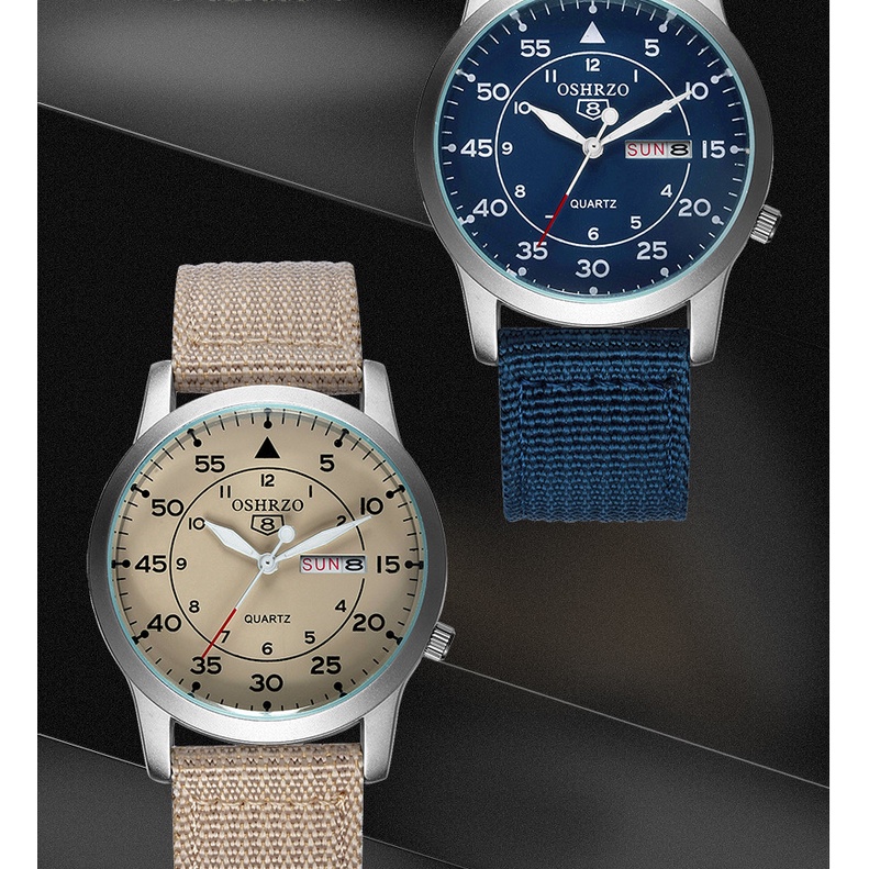 New Pilot 1963 Men39s Watch Quartz Canvas Belt Military Aviation Men ...