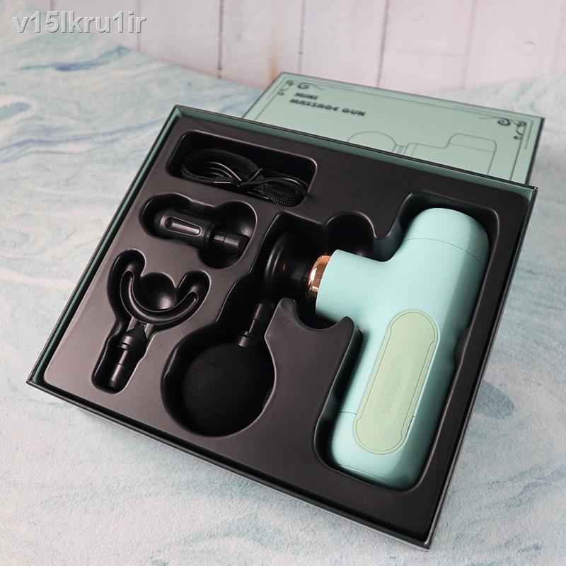 New Model Mini Massage Gun Strong Vibration Deep Muscle Fascial Gun ...