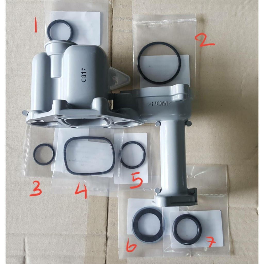 หัวเรือนปั๊มน้ำ ฮิตาชิ (head chamber HITACHI) พร้อมยาง 7 ชิ้น ทุกจุด 04 ...