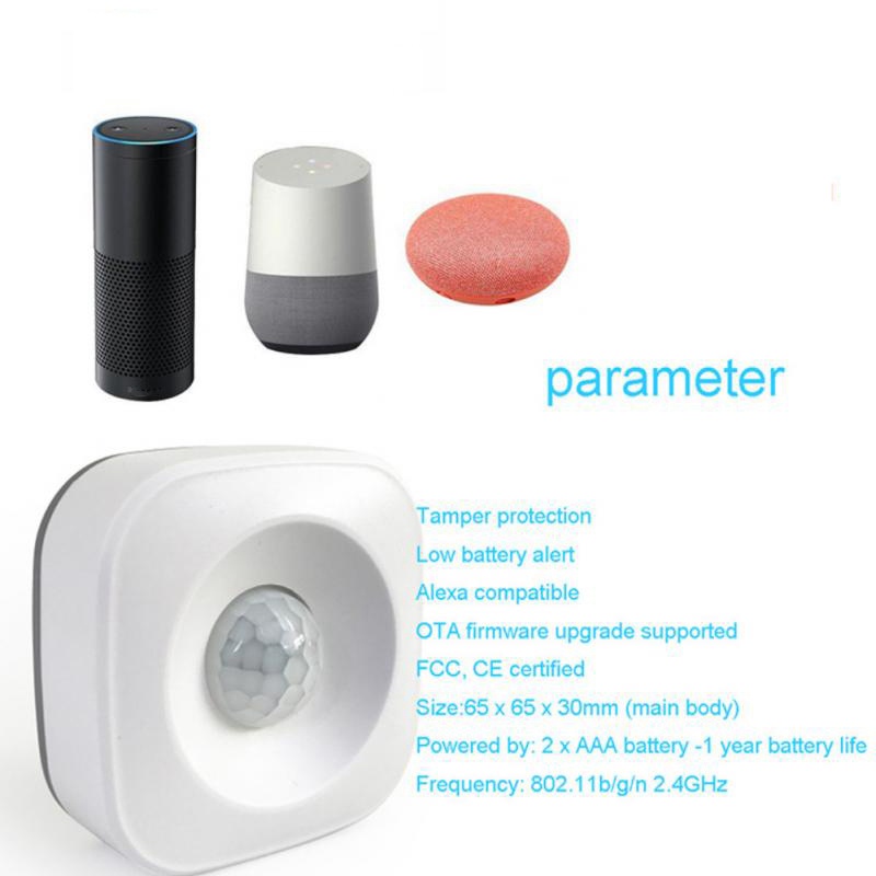 Smart Home WiFi PIR Motion Sensor Tuya Smart Life APP Control Wireless ...