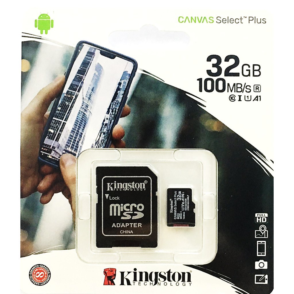 Kingston Micro SD Card 100MB-s w- Micro SD Adapter - vdy_q_njvp - ThaiPick