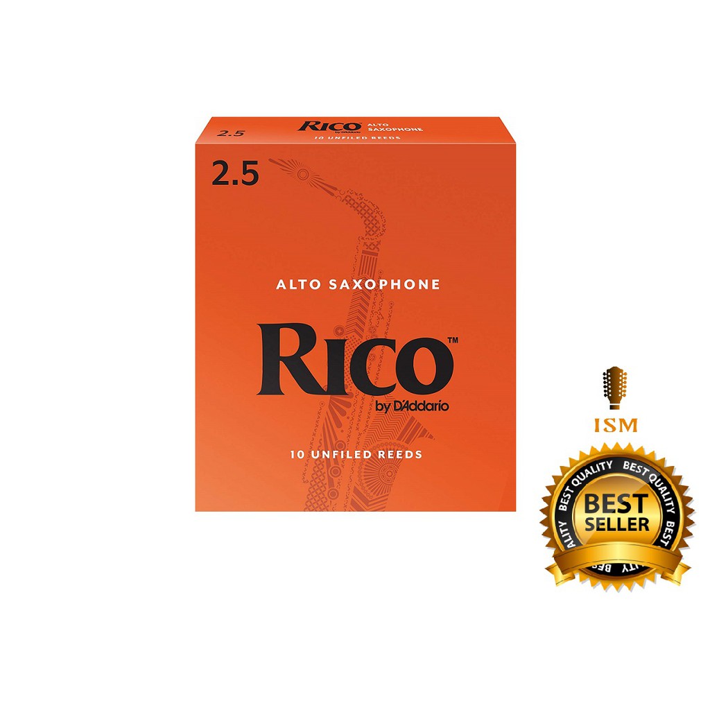 Rico ลิ้นอัลโต แซกโซโฟน กล่องส้ม Alto saxophone reeds orange box NO.2.5 ...