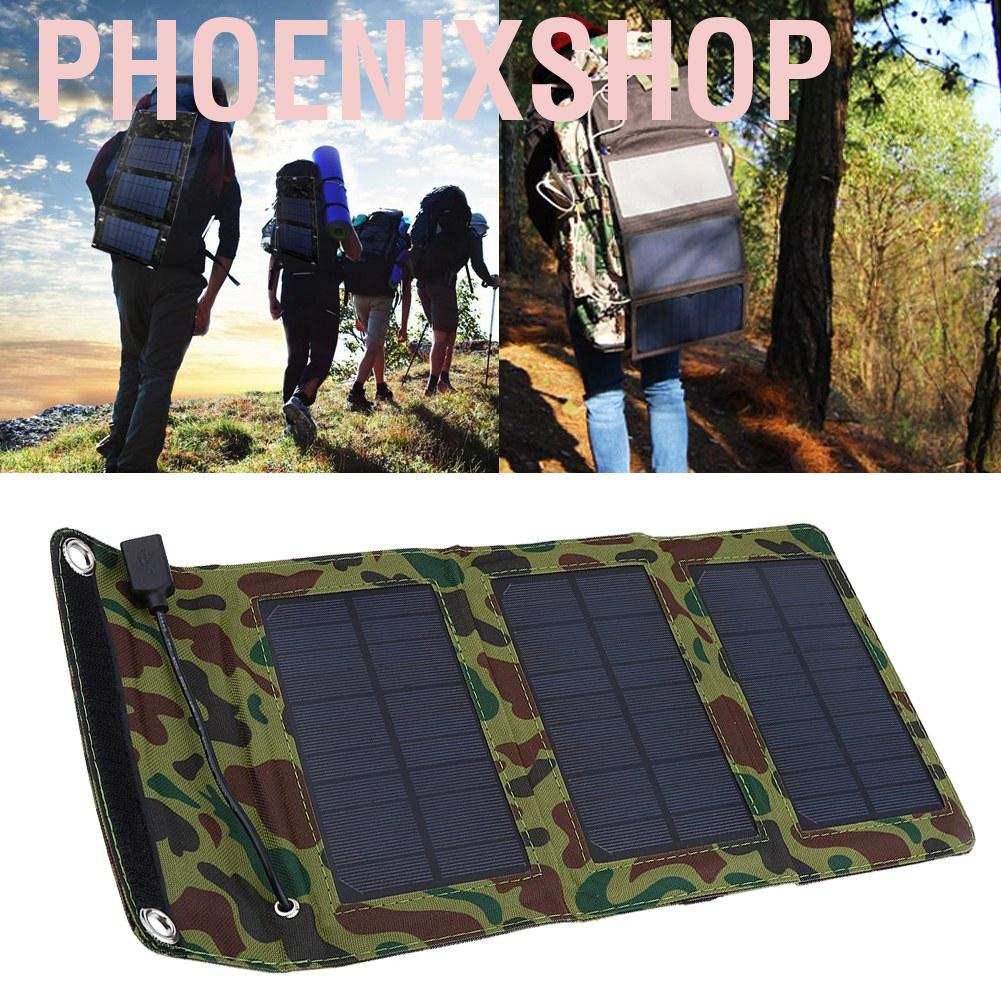 Phoenixshop 5W 5V Waterproof Foldable Portable Solar Panel Charger ...
