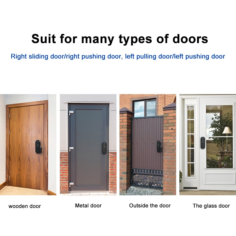 Waterproof Fingerprint Smart door Lock APP lock Smart Fechadura Digital ...