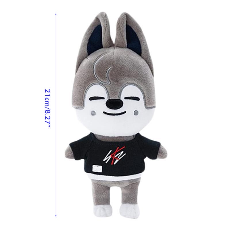 Cartoon Stray Kids Skzoo Plush Toys 2CM Plush Stuffed Doll Bbokari Wolf ...