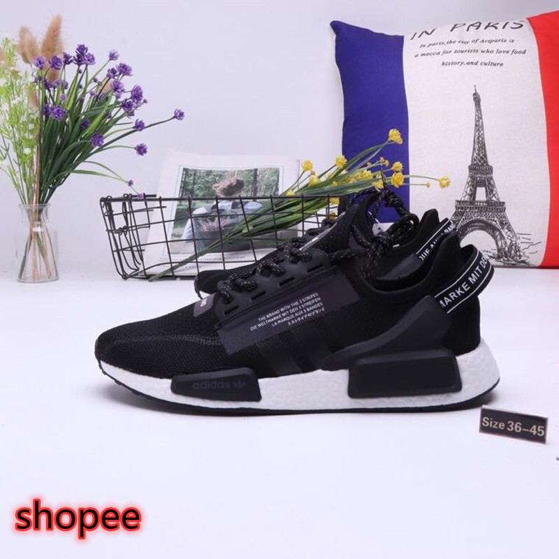 แท้ รองเท้าวิ่ง Adidas NMD R1 Boost V2 รองเท้าผ้าใบ ผู้ชาย รองเท้าวิ่ง ...