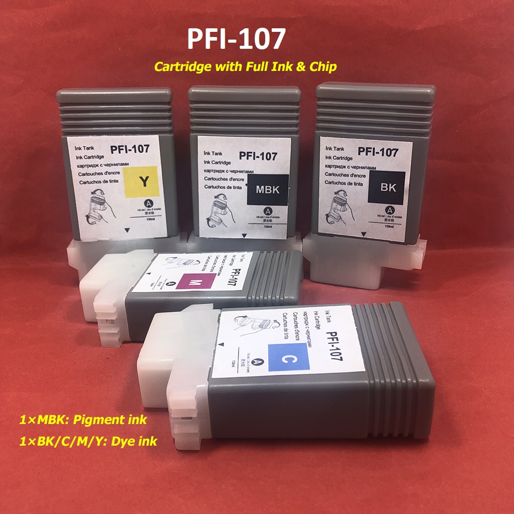 PFI-107 PFI107 Compatible Ink Cartridge With Chip For Canon iPF670 iPF680 iPF685 iPF770 iPF780 ...