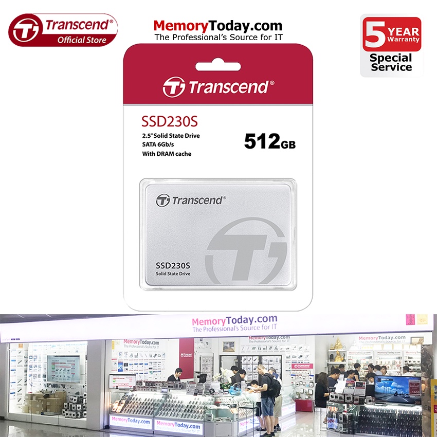 Transcend SSD 230s SATA-III 6Gb/s 512GB (TS512GSSD230S) | Shopee Thailand