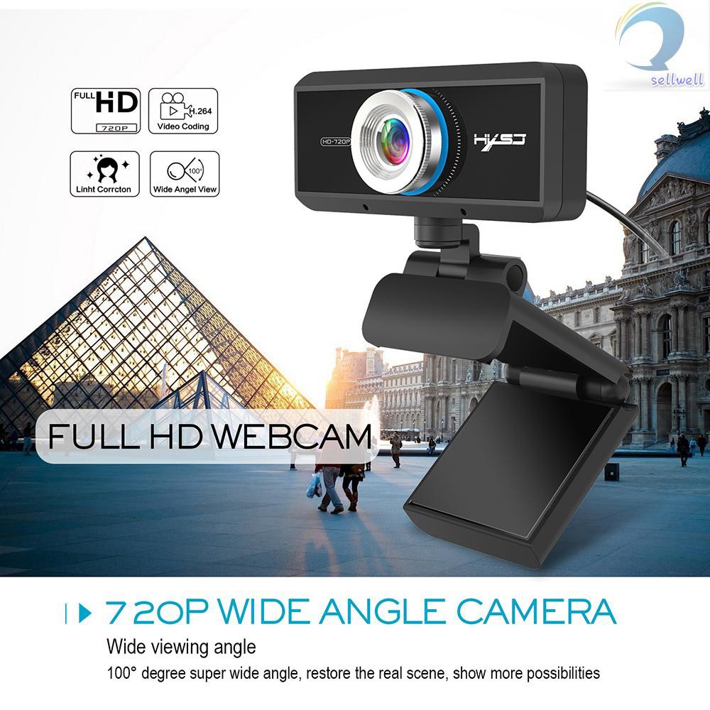HXSJ S90 HD Webcam with Mic USB3.0 2.0 720P Adjustable 360°High-end ...