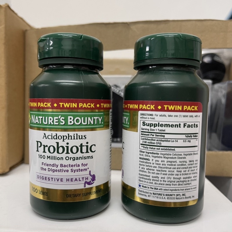 Natures Bounty Acidophilus Probiotic 100 Tablets - bonitaushops - ThaiPick