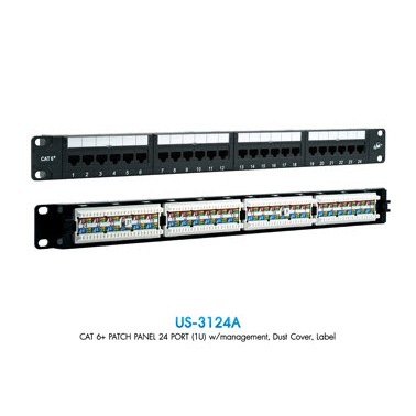 Link CAT6 PATCH PANEL 24 Port 1U (US-3124A) - chatjirakorn - ThaiPick