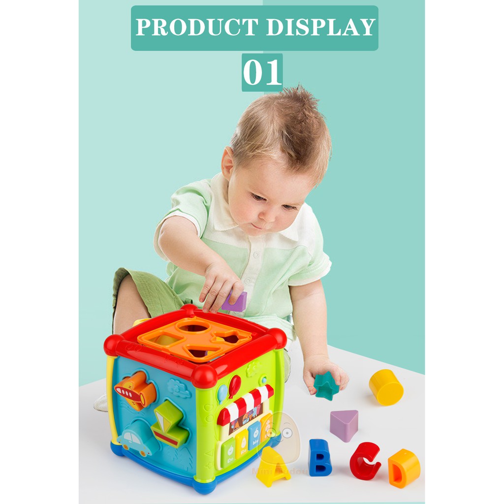 ซ้อนของเล่นMultifunctional Musical Toys Toddler Baby Box Music ...