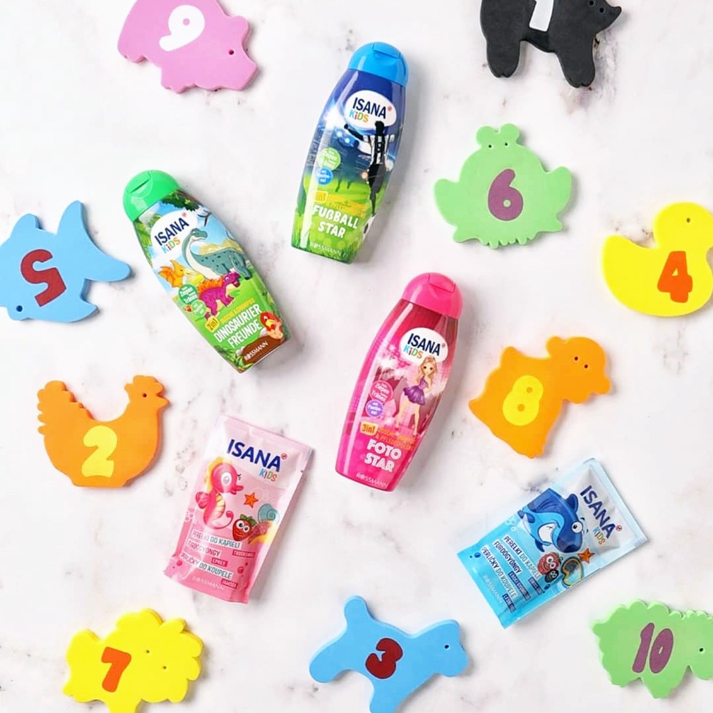 ISANA 3in1 เจลอาบน้ำ แชมพูผสมครีมนวดผม สำหรับเด็ก จากเยอรมนี (พร้อมส่ง ...