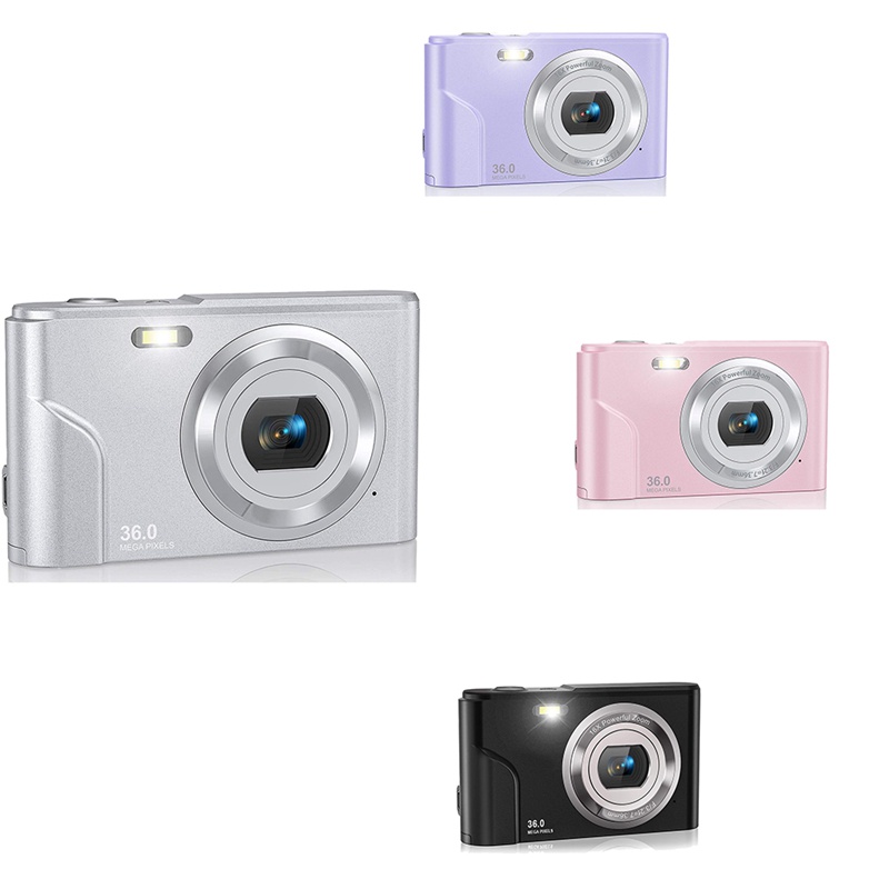 1080P 36.0 Mega Pixels Camera Mini Cameras for Students Teens-Black ...
