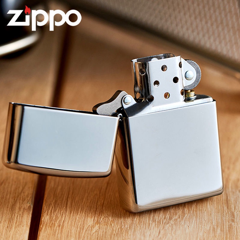 ☈Zippo official authentic 250 white ice classic mirror men s windproof ...