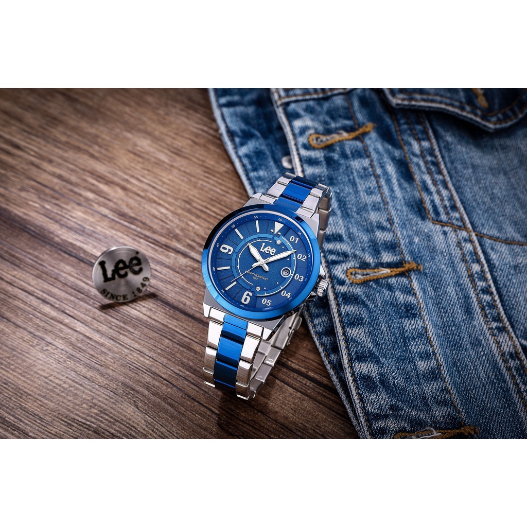 Lee นาฬิกาข้อมือ Metropolitan LEF-M132 แบรนด์แท้ USA สายสแตนเลส กันน้ำ ...