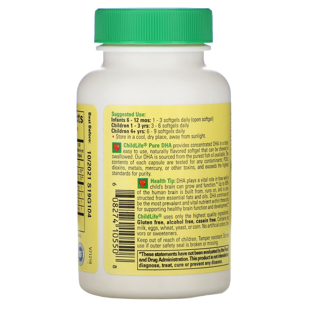 สินค้าพร้อมส่ง ChildLife Pure DHA Chewable Natural Berry Flavor 90 Soft Gel Caps - nu_mink.mkids ...