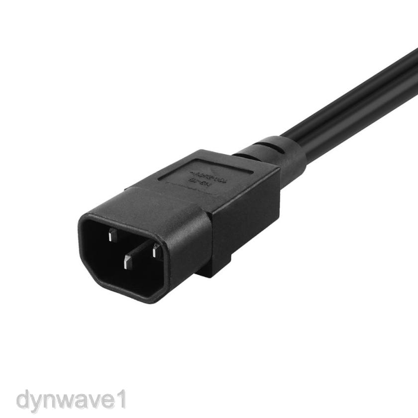 DYNWAVE1 IEC320-C14 to 2C13 Y-shaped Power Cord 1-to-2 Cable Male to ...