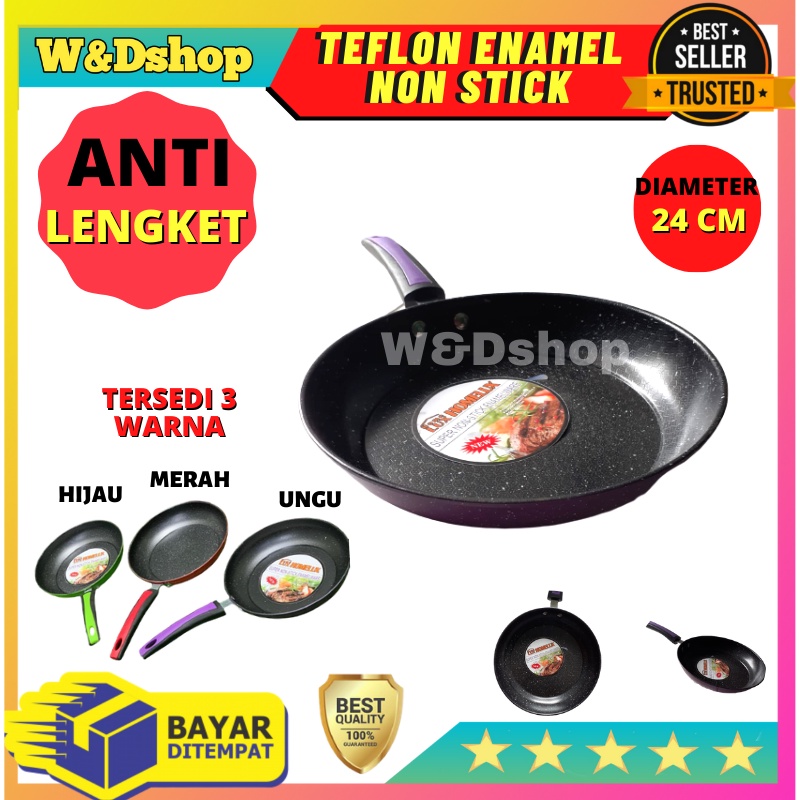 24 cm Non-Stick teplon / teflon homelux / teflon anti Sticky / teplon ...