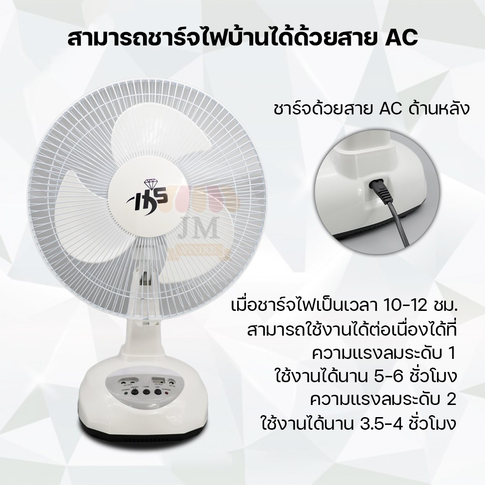 พัดลมโซล่าเซลล์ส่ายได้ Solar HS-8019 พัดลมพกพา พัดลมตั้งพื้น แถมฟรี หลอดไฟ พร้อมแผงโซล่าเซลล์ ...