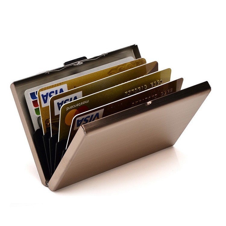 Ready stock Stainless steel organ card holder, metal bank card case ...