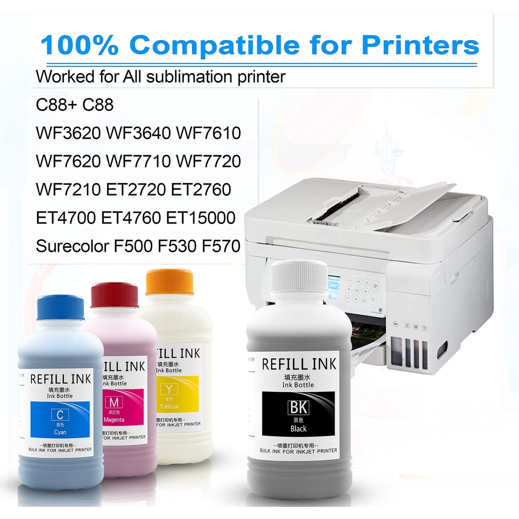 250mlBottle Refill Dye Sublimation Ink Heat Transfer Ink Heat Press Ink ...