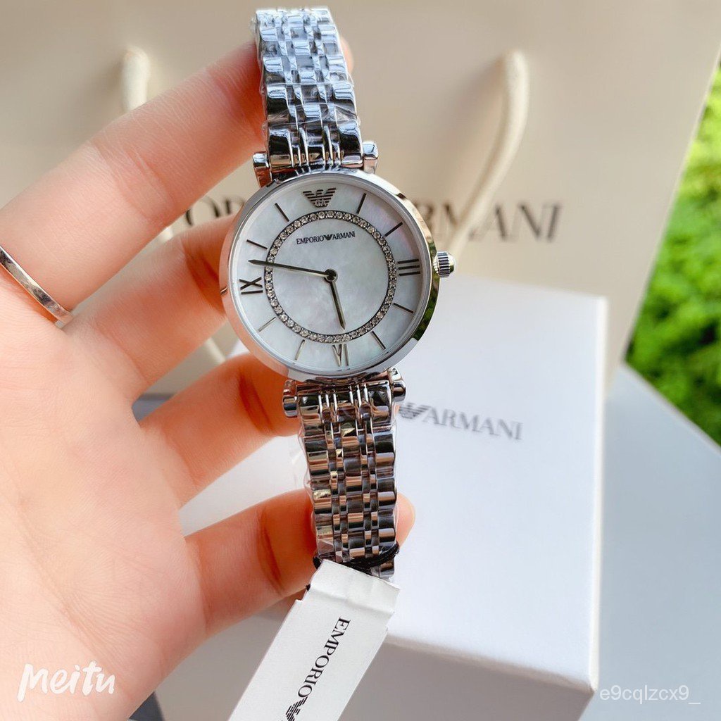 พร้อมสต็อก ！Emporio Armani นาฬิกาข้อมือผู้หญิง รุ่น AR1907 AR1908 ...