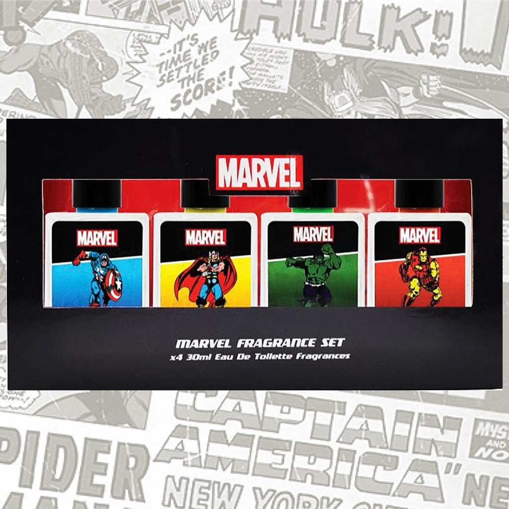 MARVEL Fragrance Set 30ml.x4 ชุดเซ็ตสเปรย์น้ำหอมลิขสิทธิ์แท้จากมาร์เวล ...