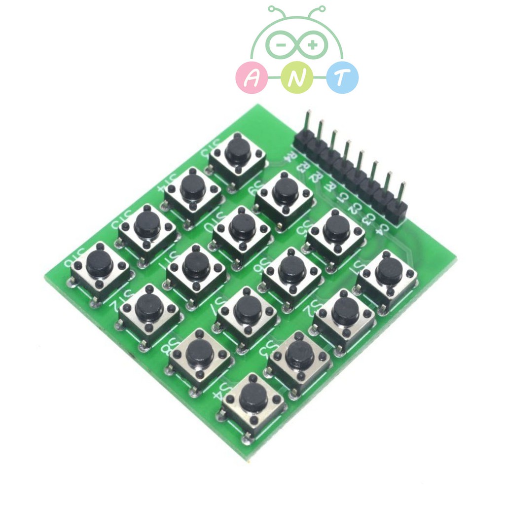 พร้อมส่ง-In-Line Button 4x4 Matrix Keyboard | Shopee Thailand