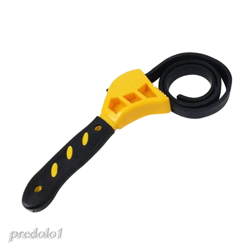 [PREDOLO1] Adjustable Strap Wrench Spanner Tool Set Open Bottles Jars ...