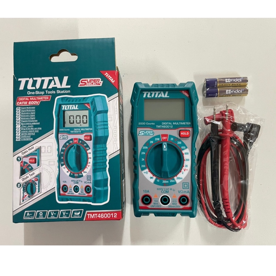Total ดิจิตอล มัลติมิเตอร์ เครื่องวัดแรงดันไฟฟ้า เครื่องวัดกระแสไฟฟ้า Digital Multimeter โอห์ม ...