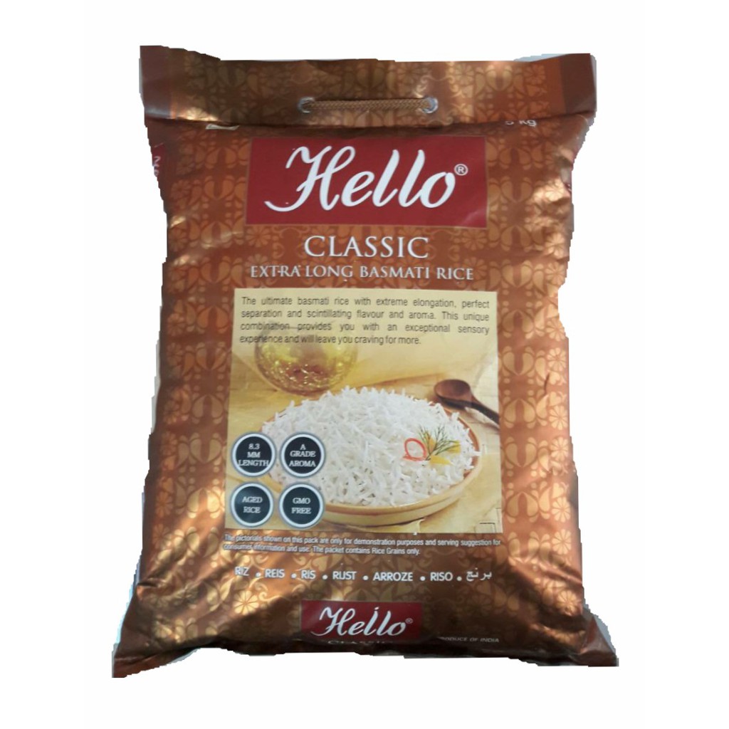 BASMATI RICE ข้าวบาสมาติ 5KGS เกรดดี | Shopee Thailand