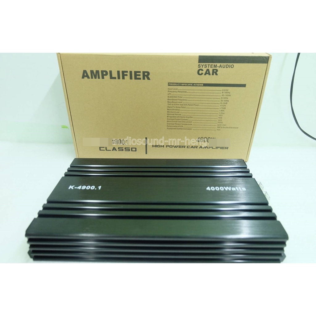 พาเวอร์แอมป์ แอมป์ คลาสดี K4900 4000w ขับซับเบสแบบแน่นๆ - hengza002 ...