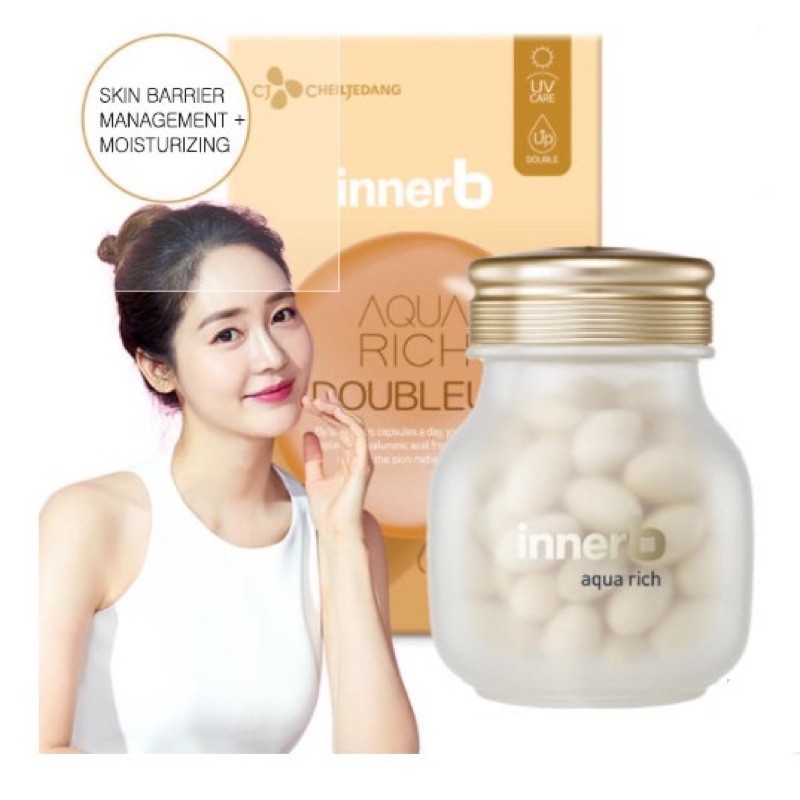 (พร้อมส่ง)new คอลลาเจนเกาหลี Innerb Aqua rich Double Up 56 เม็ด - mp ...