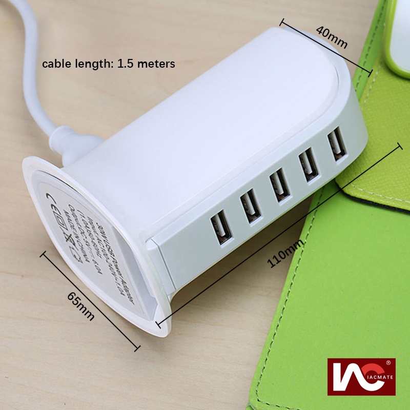 พอร์ตชาร์จ usb 5v 4a5-Port USB Wall Charger- Multi Port USB Charger ...
