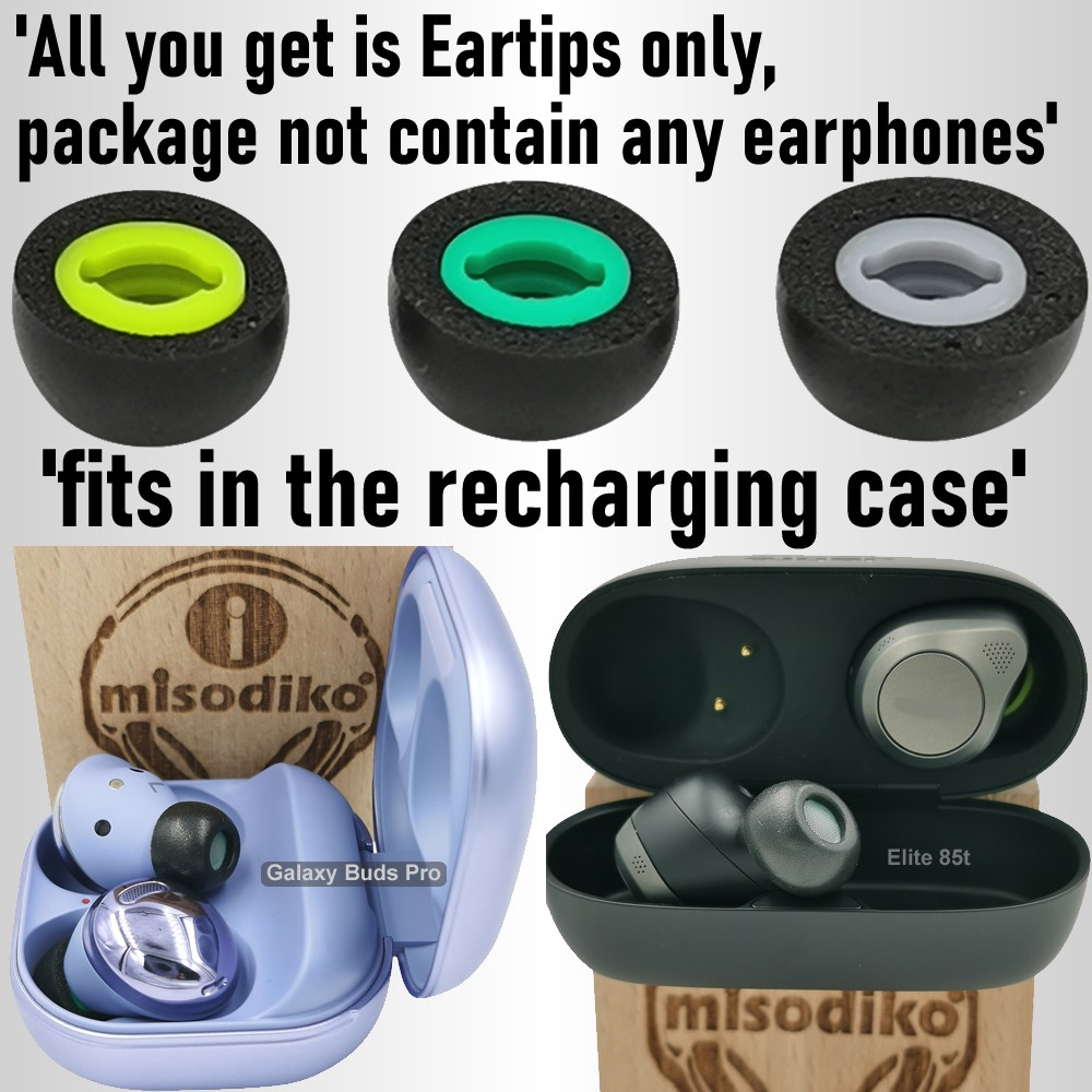 misodiko Upgraded Oval Memory Foam Eartips Replacement for Samsung ...