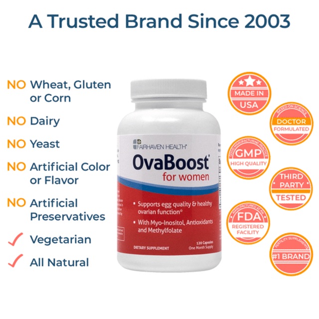 OvaBoost วิตามินบำรุงคุณภาพไข่ เพิ่มประสิทธิภาพการทำงานของรังไข่ ทานได้ ...