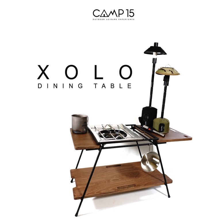 CAMP 15 XOLO Dining table โต๊ะพับโต๊ะเหล็ก ถอดประกอบได้ - camp15outdoor ...